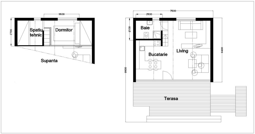 One Modular Small House Floor Flat Pack Home Kit MTB ONE | MODULAR