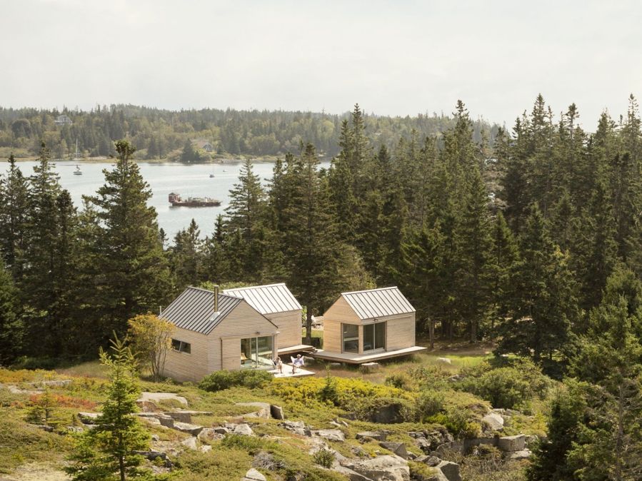 A tiny cabin compound in an old quarry | GO Logic | Small House Bliss